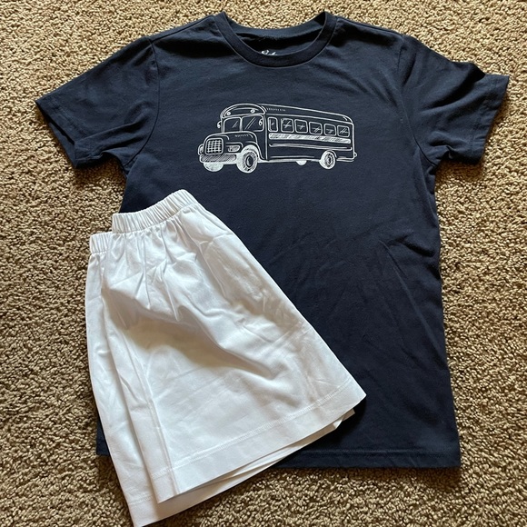 Shrimp & Grits Kids | Matching Sets | Shrimp Grits Kids Boys School Bus ...